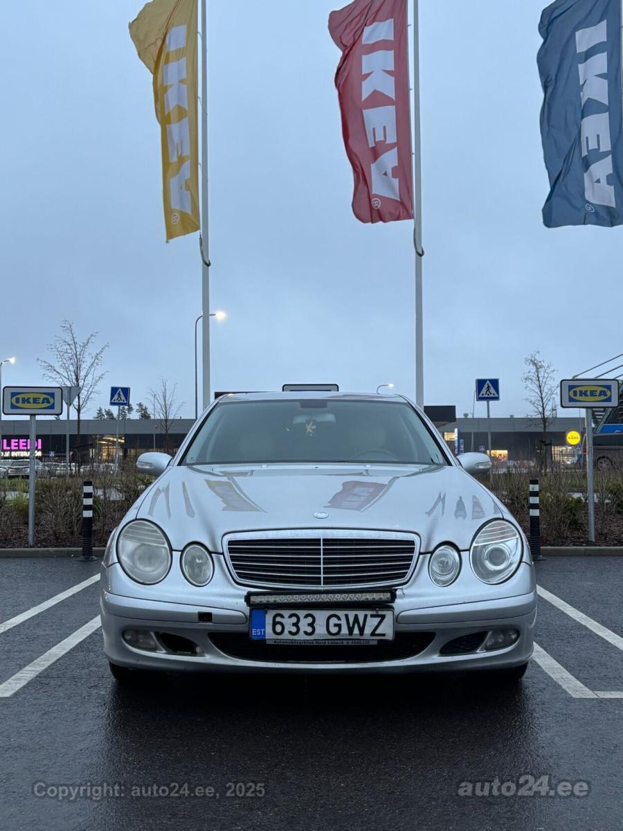 Grey Mercedes-Benz E-Class 2005 in Tartu, with an engine capacity of 2.10 L and mileage of 410 thousand km for 2050 €, photo 3 on AUTOMOTO.COM.LV