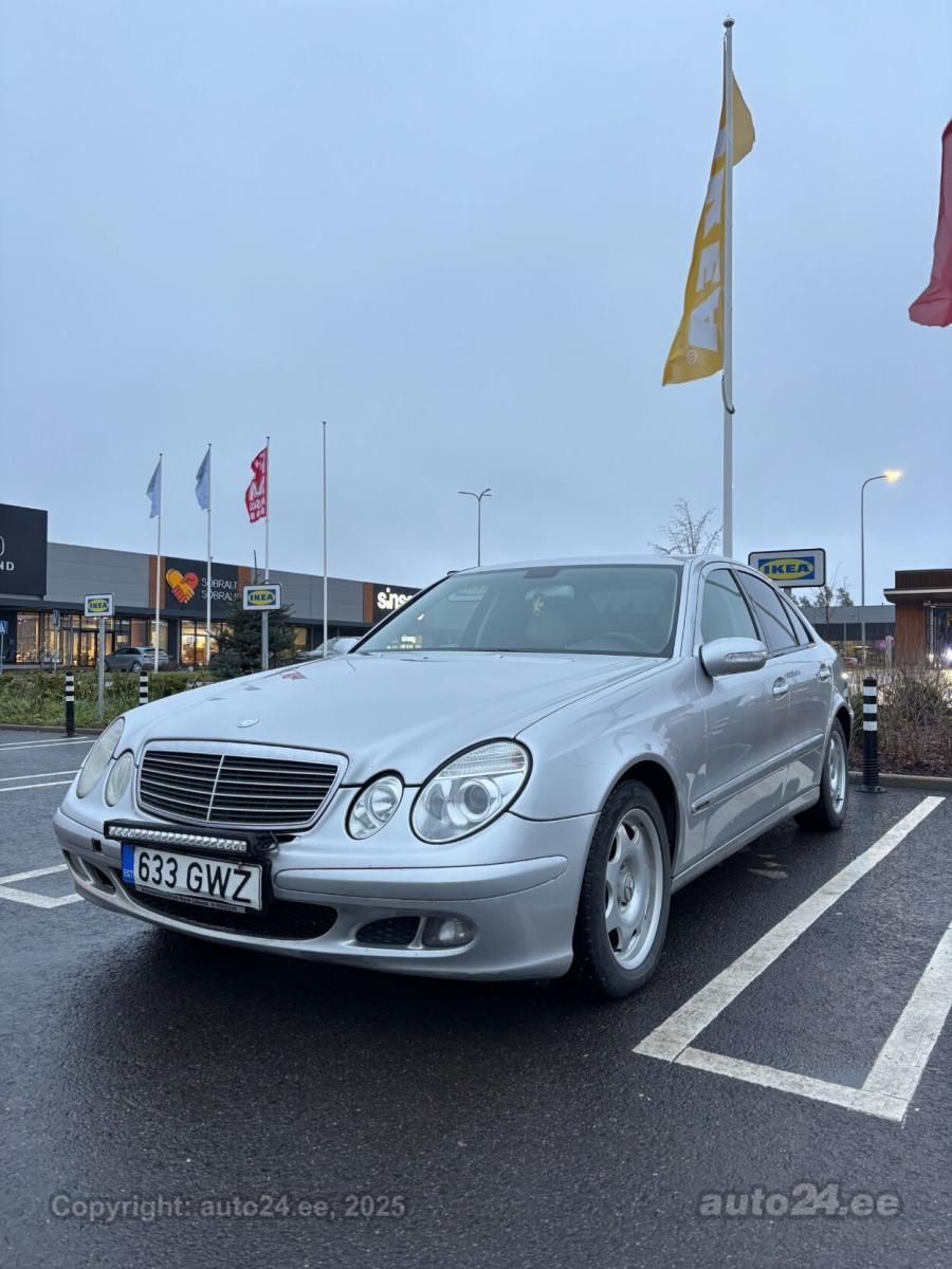 Grey Mercedes-Benz E-Class 2005 in Tartu, with an engine capacity of 2.10 L and mileage of 410 thousand km for 2050 €, photo 4 on AUTOMOTO.COM.LV