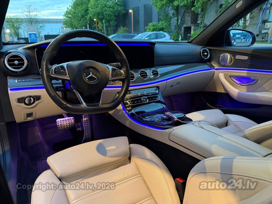 Grey Mercedes-Benz E-Class 2017 in Tallinn, with an engine capacity of 3.00 L and mileage of 122 thousand km for 38000 €, photo 10 on AUTOMOTO.COM.LV