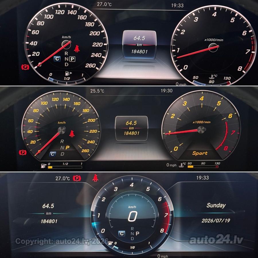 Grey Mercedes-Benz E-Class 2017 in Tallinn, with an engine capacity of 3.50 L and mileage of 185 thousand km for 23790 €, photo 17 on AUTOMOTO.COM.LV