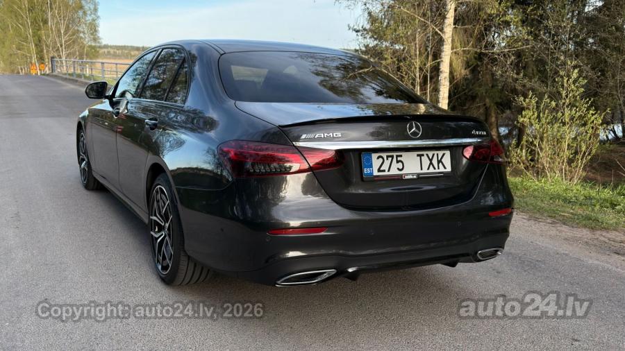 Grey Mercedes-Benz E-Class 2022 in Tallinn, with an engine capacity of 2.00 L and mileage of 55 thousand km for 40900 €, photo 6 on AUTOMOTO.COM.LV