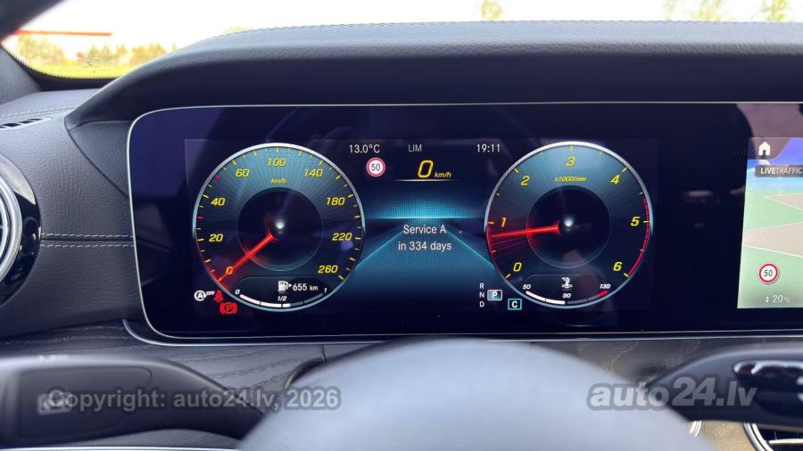 Grey Mercedes-Benz E-Class 2022 in Tallinn, with an engine capacity of 2.00 L and mileage of 55 thousand km for 40900 €, photo 14 on AUTOMOTO.COM.LV