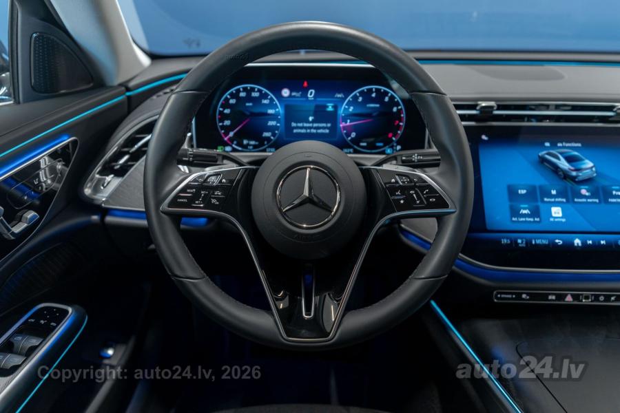 Grey Mercedes-Benz E-Class 2025 in Tallinn, with an engine capacity of 2.00 L and mileage of 14 thousand km for 48900 €, photo 14 on AUTOMOTO.COM.LV