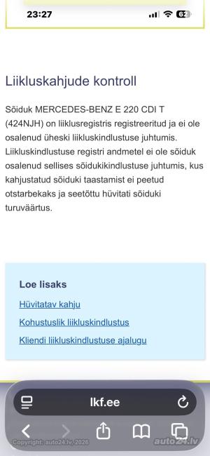 Серый Мерседес Е-Класс 2005 в Таллин, объемом двигателя 2.10 л и пробегом 350 тыс. км за 3490 €, фото 25 на AUTOMOTO.COM.LV