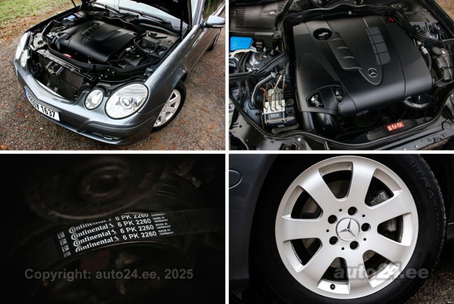 Grey Mercedes-Benz E-Class 2006 in Viljandi, with an engine capacity of 2.10 L and mileage of 276 thousand km for 5990 €, photo 5 on AUTOMOTO.COM.LV