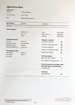 Grey Mercedes-Benz E-Class 2018 in Parnu, with an engine capacity of 2.00 L and mileage of 141 thousand km for 23500 €, photo 30 on AUTOMOTO.COM.LV