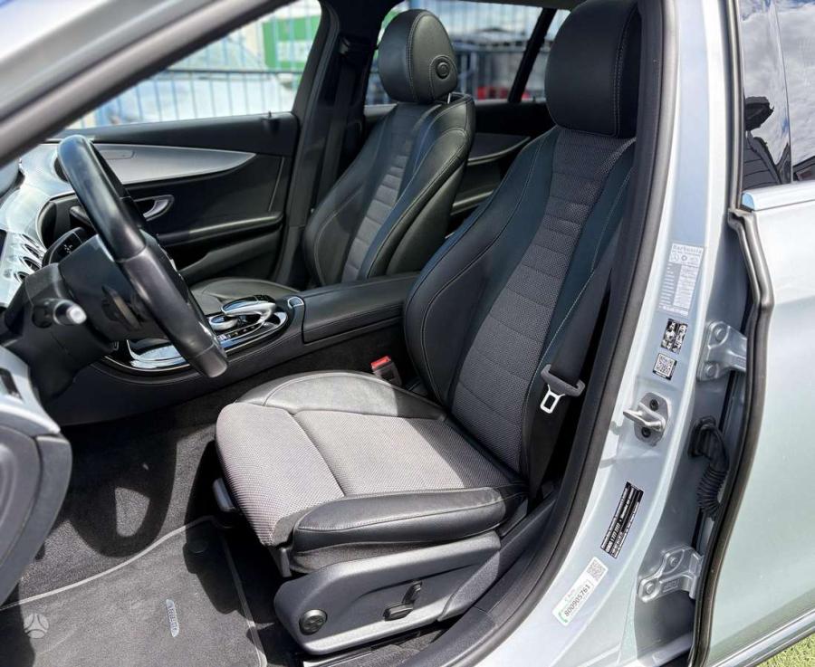 Grey Mercedes-Benz E-Class 2019 in Panevezys, with an engine capacity of 1.95 L and mileage of 225 thousand km for 17300 €, photo 13 on AUTOMOTO.COM.LV