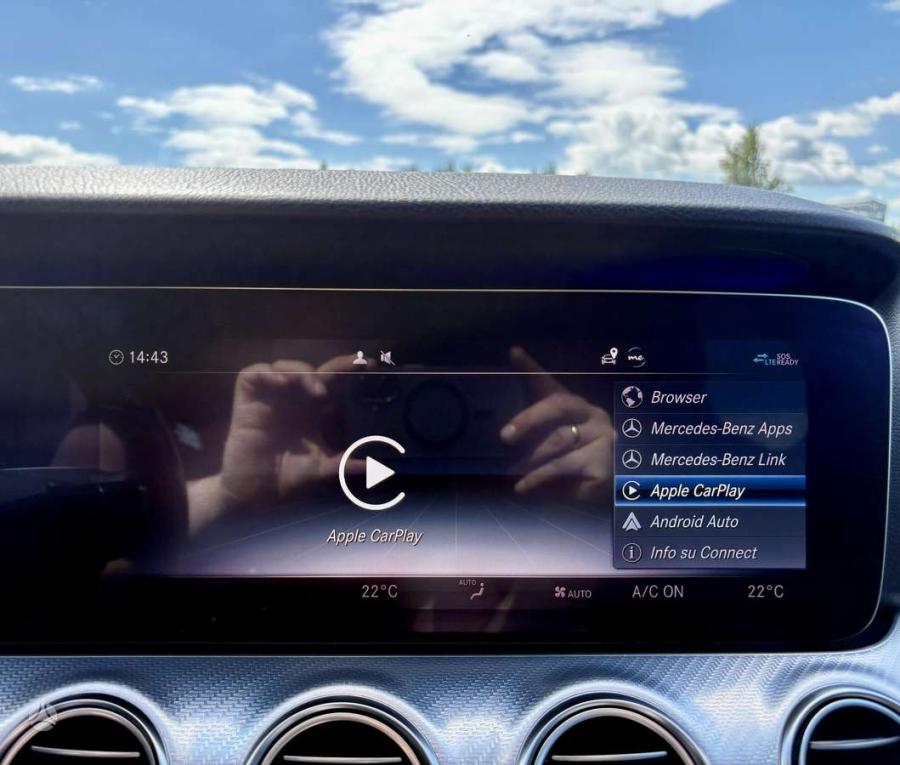 Grey Mercedes-Benz E-Class 2019 in Panevezys, with an engine capacity of 1.95 L and mileage of 225 thousand km for 17300 €, photo 19 on AUTOMOTO.COM.LV