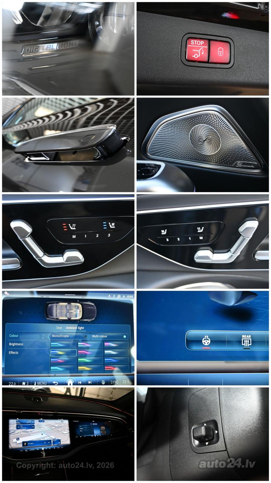 Grey Mercedes-Benz E-Class 2025 in Tallinn, with an engine capacity of 3.00 L and mileage of 10 thousand km for 92990 €, photo 14 on AUTOMOTO.COM.LV