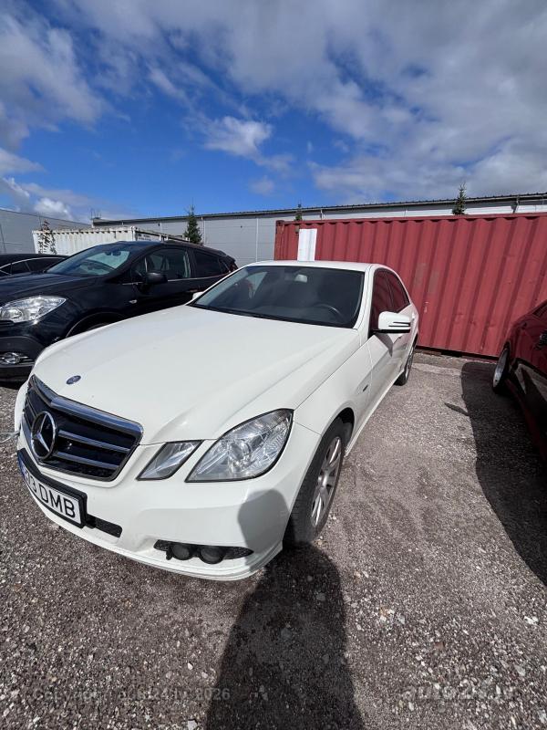 White Mercedes-Benz E-Class 2010 in Tallinn, with an engine capacity of 2.10 L and mileage of 256 thousand km for 3500 €, photo 1 on AUTOMOTO.COM.LV