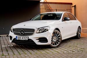 White Mercedes-Benz E-Class 2017 in Parnu, with an engine capacity of 2.00 L and mileage of 125 thousand km for 25640 €, photo  on AUTOMOTO.COM.LV