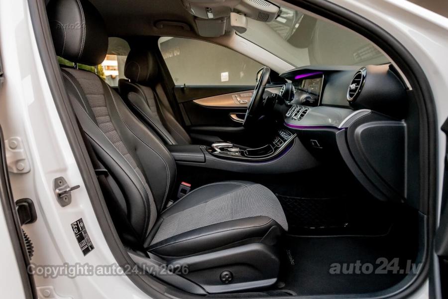White Mercedes-Benz E-Class 2017 in Parnu, with an engine capacity of 2.00 L and mileage of 125 thousand km for 25640 €, photo 16 on AUTOMOTO.COM.LV