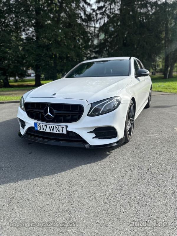 White Mercedes-Benz E-Class 2018 in Tallinn, with an engine capacity of 2.00 L and mileage of 293 thousand km for 22700 €, photo 2 on AUTOMOTO.COM.LV