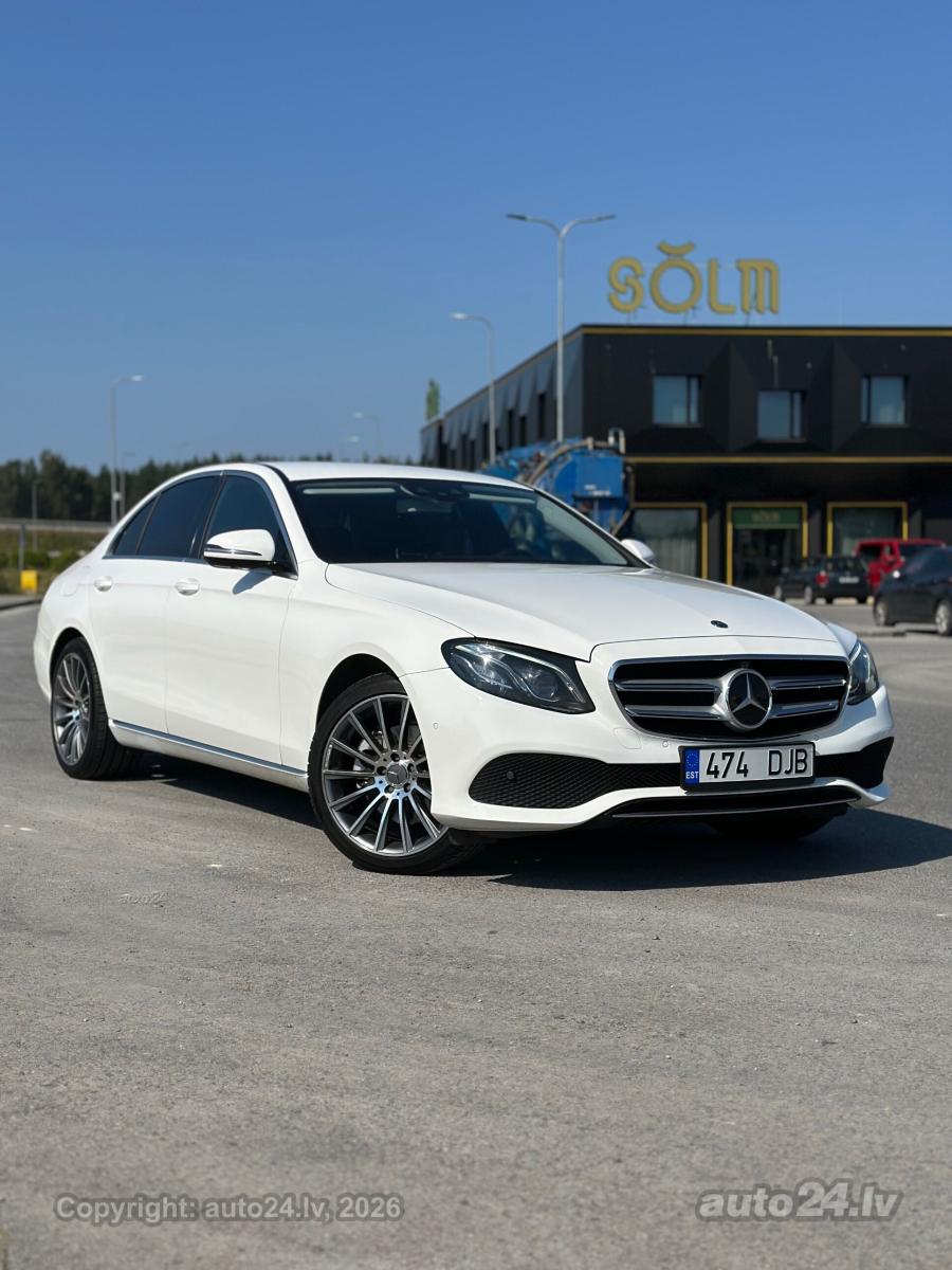 White Mercedes-Benz E-Class 2018 in Tallinn, with an engine capacity of 2.00 L and mileage of 214 thousand km for 21990 €, photo 1 on AUTOMOTO.COM.LV