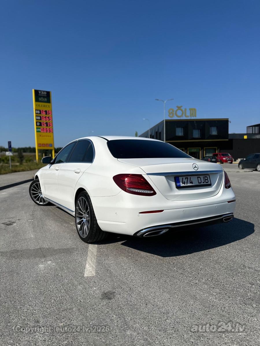 White Mercedes-Benz E-Class 2018 in Tallinn, with an engine capacity of 2.00 L and mileage of 214 thousand km for 21990 €, photo 5 on AUTOMOTO.COM.LV