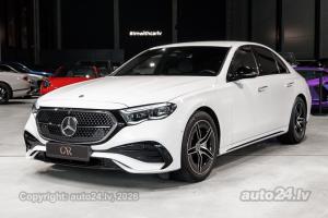 Balts Mercedes-Benz E-Class 2025 Rīga, ar dzinēja tilpumu 2.00 L un nobraukumu 33 tūkst. km par 51600 €, foto  vietnē AUTOMOTO.COM.LV