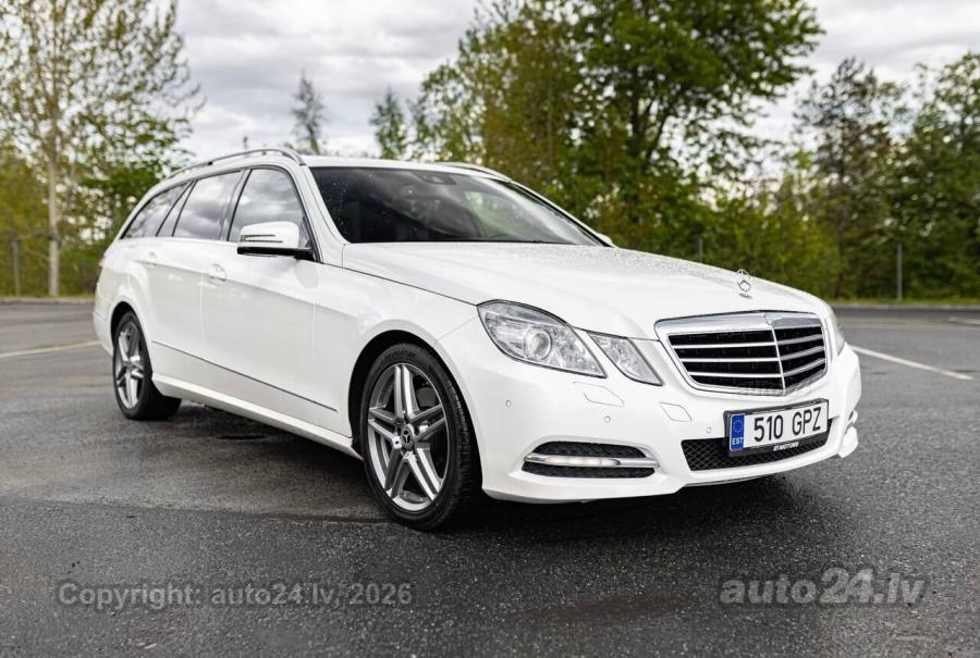 White Mercedes-Benz E-Class 2013 in Tallinn, with an engine capacity of 3.00 L and mileage of 286 thousand km for 10990 €, photo 5 on AUTOMOTO.COM.LV