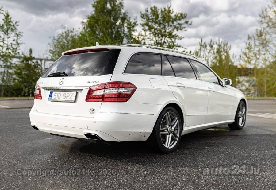 White Mercedes-Benz E-Class 2013 in Tallinn, with an engine capacity of 3.00 L and mileage of 286 thousand km for 10990 €, photo 6 on AUTOMOTO.COM.LV