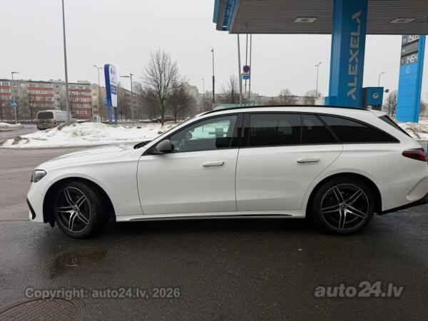 White Mercedes-Benz E-Class 2024 in Tallinn, with an engine capacity of 2.00 L and mileage of 16 thousand km for 59000 €, photo 3 on AUTOMOTO.COM.LV