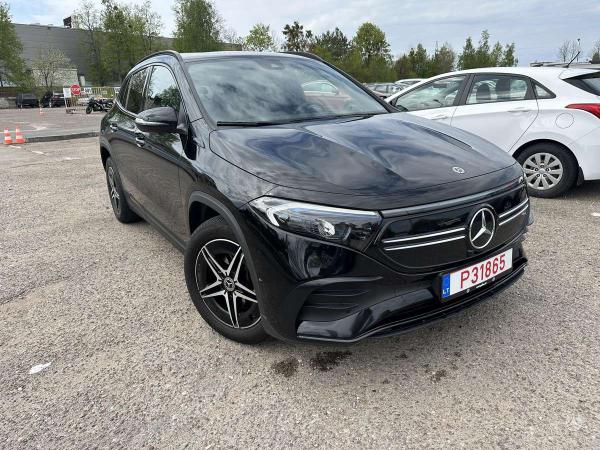 Black Mercedes-Benz EQA 2021 in Alytus, with an engine capacity of 0.00 L and mileage of 100 thousand km for 23500 €, photo 2 on AUTOMOTO.COM.LV