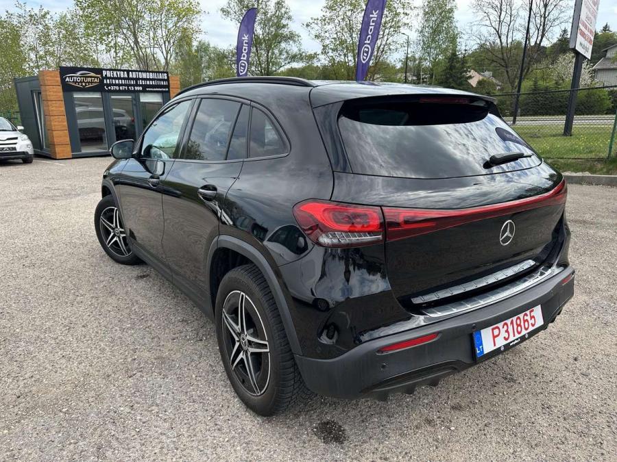 Black Mercedes-Benz EQA 2021 in Alytus, with an engine capacity of 0.00 L and mileage of 100 thousand km for 23500 €, photo 5 on AUTOMOTO.COM.LV