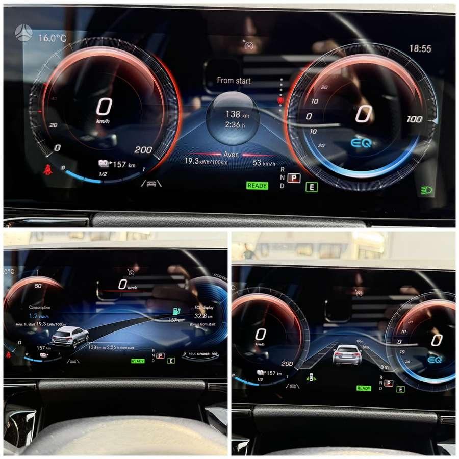 Black Mercedes-Benz EQA 2021 in Vilnius, with an engine capacity of 0.00 L and mileage of 108 thousand km for 23900 €, photo 39 on AUTOMOTO.COM.LV
