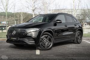 Black Mercedes-Benz EQA 2023 in Vilnius, with an engine capacity of 0.00 L and mileage of 22 thousand km for 29500 €, photo  on AUTOMOTO.COM.LV