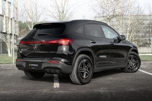 Black Mercedes-Benz EQA 2023 in Vilnius, with an engine capacity of 0.00 L and mileage of 22 thousand km for 29500 €, photo 5 on AUTOMOTO.COM.LV