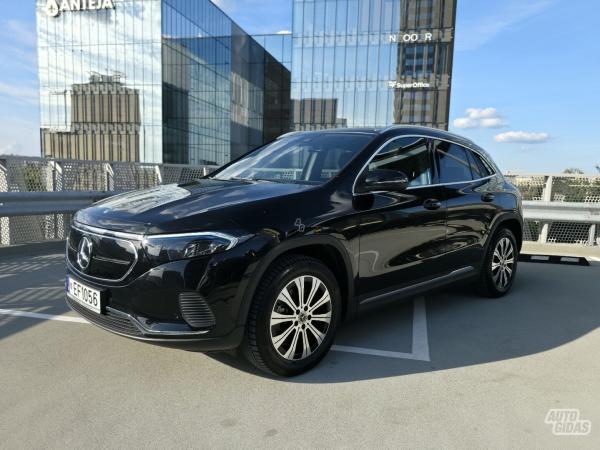 Black Mercedes-Benz EQA 2023 in Vilnius, with an engine capacity of 0.00 L and mileage of 32 thousand km for 31500 €, photo 1 on AUTOMOTO.COM.LV
