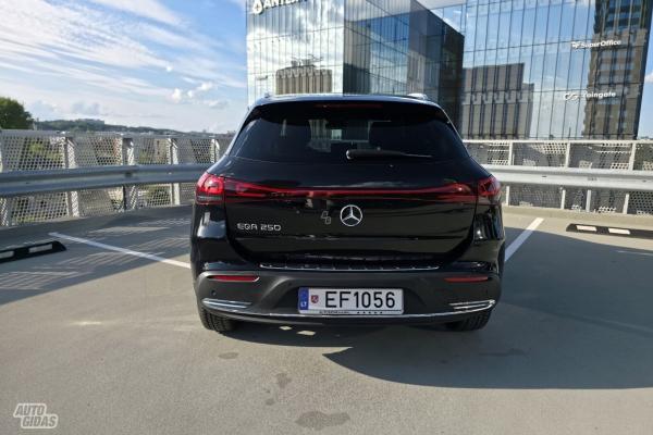 Black Mercedes-Benz EQA 2023 in Vilnius, with an engine capacity of 0.00 L and mileage of 32 thousand km for 31500 €, photo 8 on AUTOMOTO.COM.LV