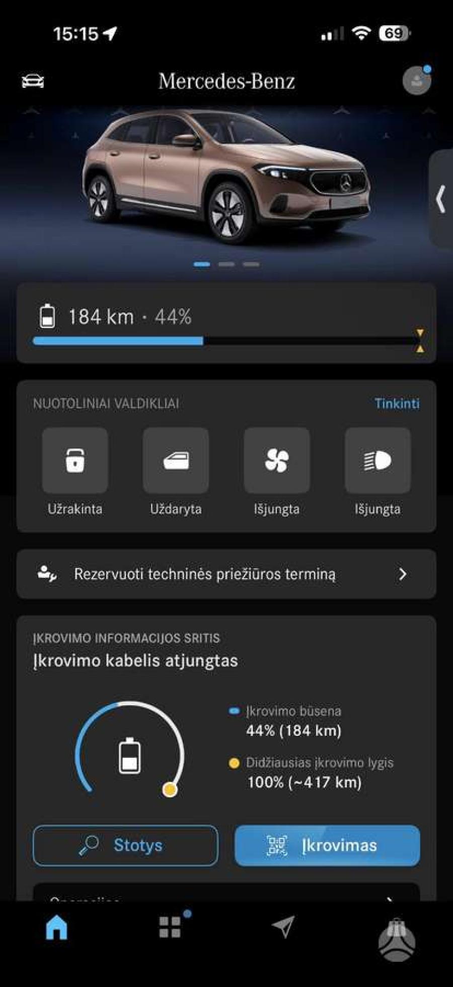 Коричневый Мерседес EQA 2023 в Вильнюс, объемом двигателя 0.00 л и пробегом 40 тыс. км за 42000 €, фото 15 на AUTOMOTO.COM.LV