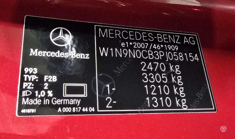 Red Mercedes-Benz EQA 2022 in Siauliai, with an engine capacity of 0.00 L and mileage of 15 thousand km for 28800 €, photo 32 on AUTOMOTO.COM.LV