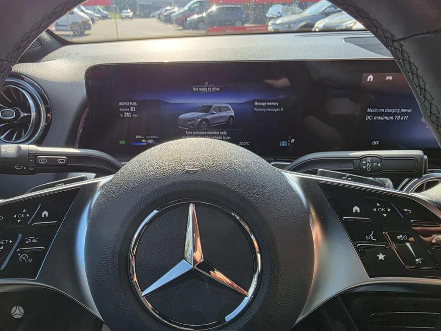 Blue Mercedes-Benz EQB 2024 in Vilnius, with an engine capacity of 0.00 L and mileage of 9 thousand km for 28500 €, photo 19 on AUTOMOTO.COM.LV