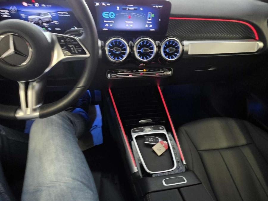 Blue Mercedes-Benz EQB 2024 in Vilnius, with an engine capacity of 0.00 L and mileage of 9 thousand km for 28500 €, photo 21 on AUTOMOTO.COM.LV