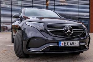Black Mercedes-Benz EQC 2021 in Klaipeda, with an engine capacity of 0.00 L and mileage of 109 thousand km for 38600 €, photo 13 on AUTOMOTO.COM.LV