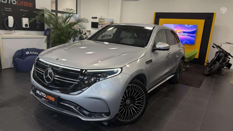 Pelēks Mercedes-Benz EQC 2020 Viļņa, ar dzinēja tilpumu 0.00 L un nobraukumu 39 tūkst. km par 35444 €, foto 1 vietnē AUTOMOTO.COM.LV