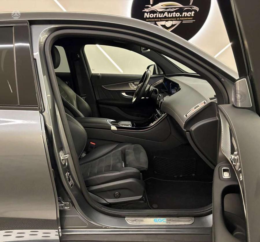 Grey Mercedes-Benz EQC 2020 in Marijampole, with an engine capacity of 0.00 L and mileage of 177 thousand km for 25999 €, photo 24 on AUTOMOTO.COM.LV