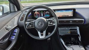 White Mercedes-Benz EQC 2020 in Vilnius, with an engine capacity of 0.00 L and mileage of 110 thousand km for 32200 €, photo 9 on AUTOMOTO.COM.LV
