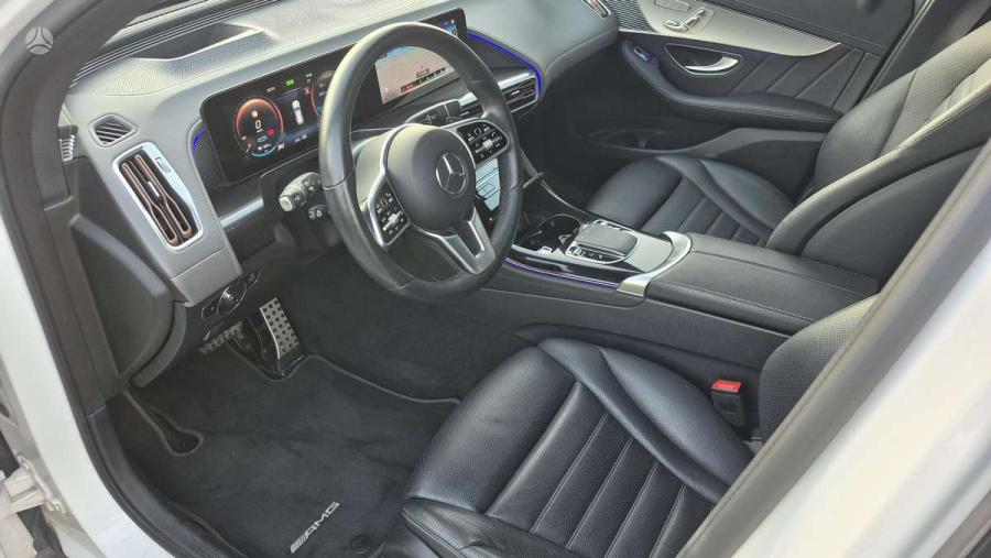 White Mercedes-Benz EQC 2020 in Vilnius, with an engine capacity of 0.00 L and mileage of 110 thousand km for 32200 €, photo 10 on AUTOMOTO.COM.LV