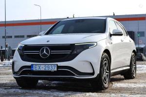 White Mercedes-Benz EQC 2021 in Riga, with an engine capacity of 0.00 L and mileage of 106 thousand km for 27900 €, photo 2 on AUTOMOTO.COM.LV