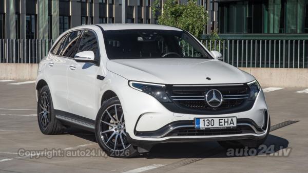 White Mercedes-Benz EQC 2021 in Tallinn, with an engine capacity of 0.00 L and mileage of 57 thousand km for 40900 €, photo 1 on AUTOMOTO.COM.LV