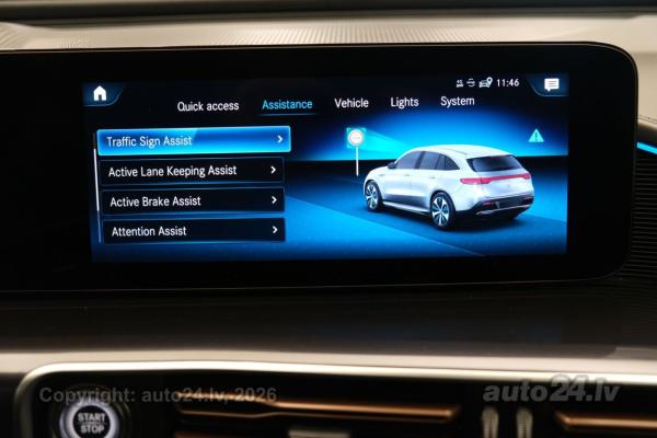 Белый Мерседес EQC 2022 в Таллин, объемом двигателя 0.00 л и пробегом 66 тыс. км за 34900 €, фото 8 на AUTOMOTO.COM.LV
