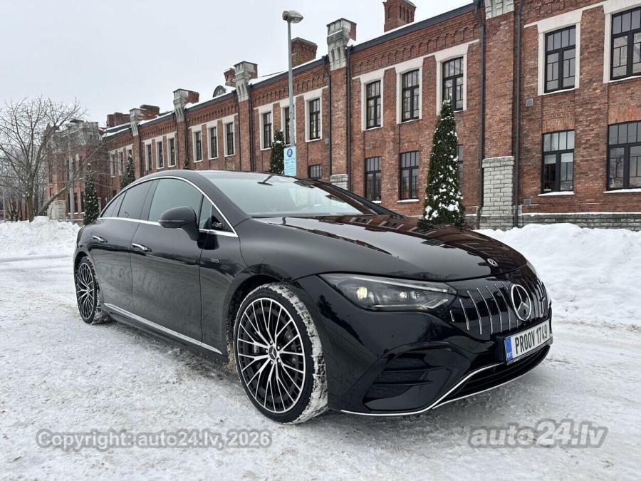 Black Mercedes-Benz EQE 2022 in Tallinn, with an engine capacity of 0.00 L and mileage of 59 thousand km for 50990 €, photo 1 on AUTOMOTO.COM.LV