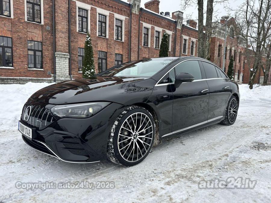 Black Mercedes-Benz EQE 2022 in Tallinn, with an engine capacity of 0.00 L and mileage of 59 thousand km for 50990 €, photo 2 on AUTOMOTO.COM.LV