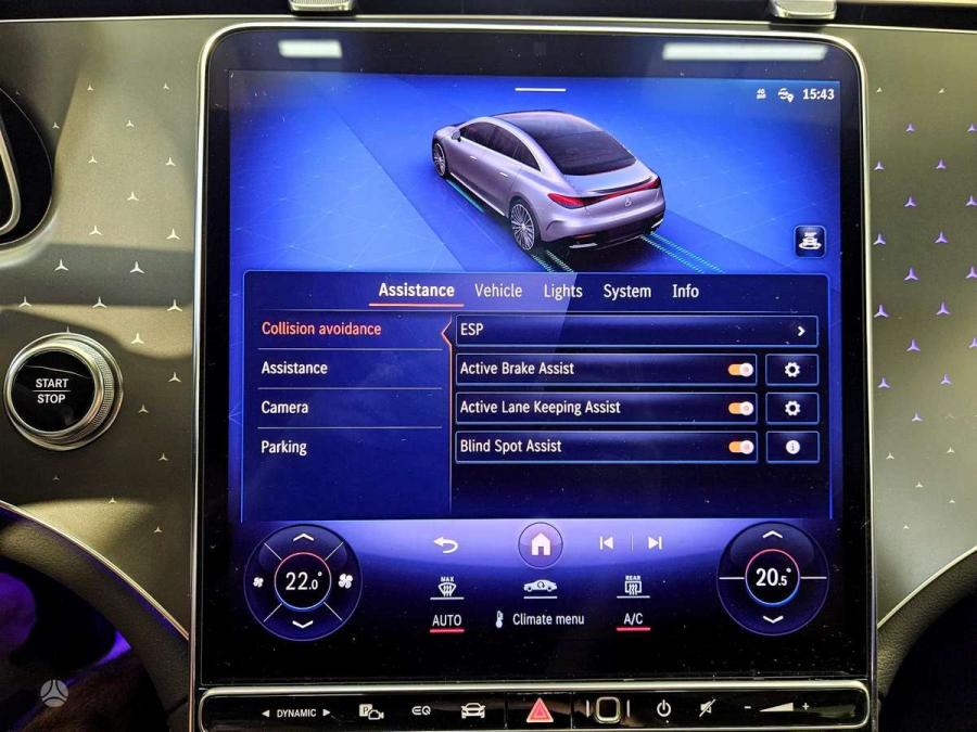 Melns Mercedes-Benz EQE 2023 Marijampole, ar dzinēja tilpumu 0.00 L un nobraukumu 271 tūkst. km par 24990 €, foto 14 vietnē AUTOMOTO.COM.LV