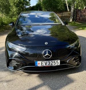 Black Mercedes-Benz EQE 2023 in Vilnius, with an engine capacity of 0.00 L and mileage of 20 thousand km for 43500 €, photo 4 on AUTOMOTO.COM.LV