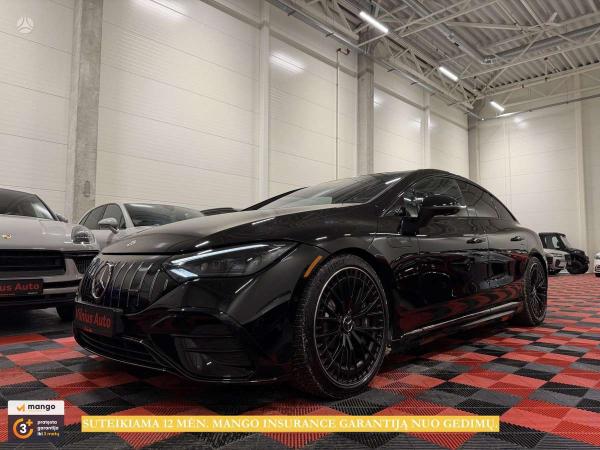 Black Mercedes-Benz EQE 2023 in Vilnius, with an engine capacity of 0.00 L and mileage of 14 thousand km for 53990 €, photo 1 on AUTOMOTO.COM.LV