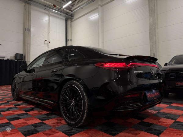 Black Mercedes-Benz EQE 2023 in Vilnius, with an engine capacity of 0.00 L and mileage of 14 thousand km for 53990 €, photo 6 on AUTOMOTO.COM.LV