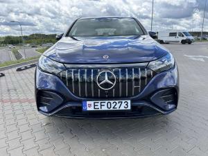 Blue Mercedes-Benz EQE 2023 in Vilnius, with an engine capacity of 0.00 L and mileage of 27 thousand km for 49000 €, photo 4 on AUTOMOTO.COM.LV