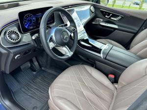 Blue Mercedes-Benz EQE 2023 in Vilnius, with an engine capacity of 0.00 L and mileage of 27 thousand km for 49000 €, photo 17 on AUTOMOTO.COM.LV